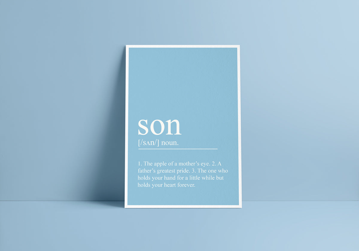 Son Definition Art Print - Albany Road
